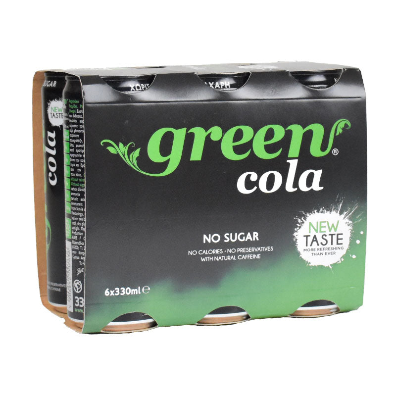 Green Cola No Sugar 6x330 ml – Products from Cyprus